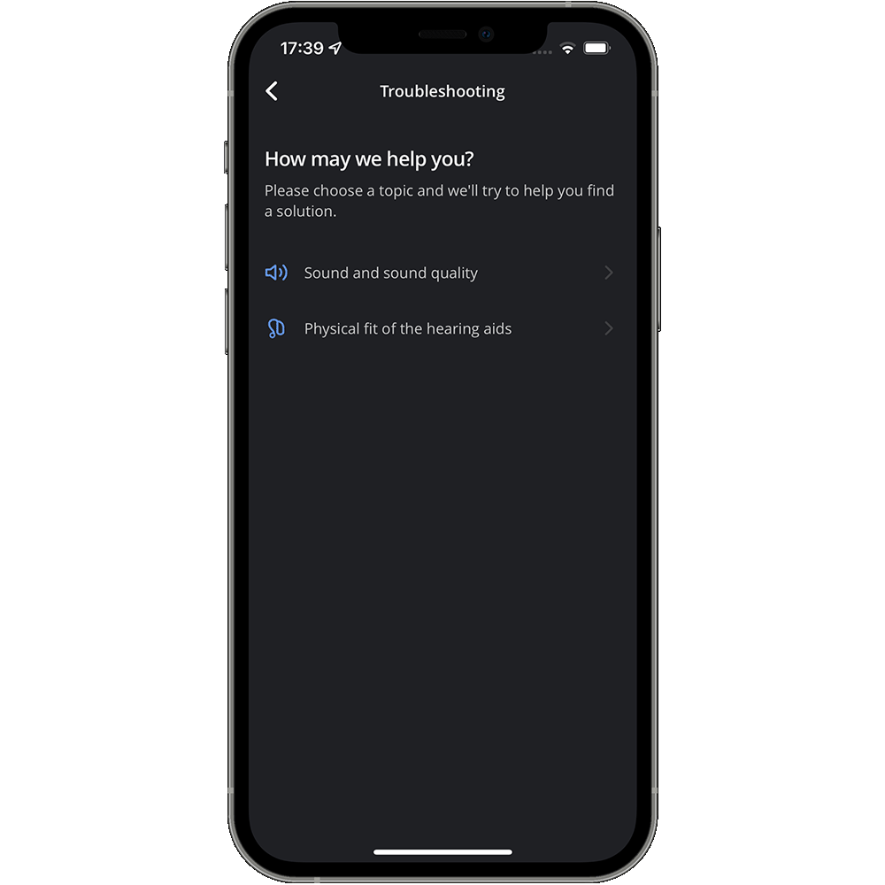 The Moment™ hearing aid app
