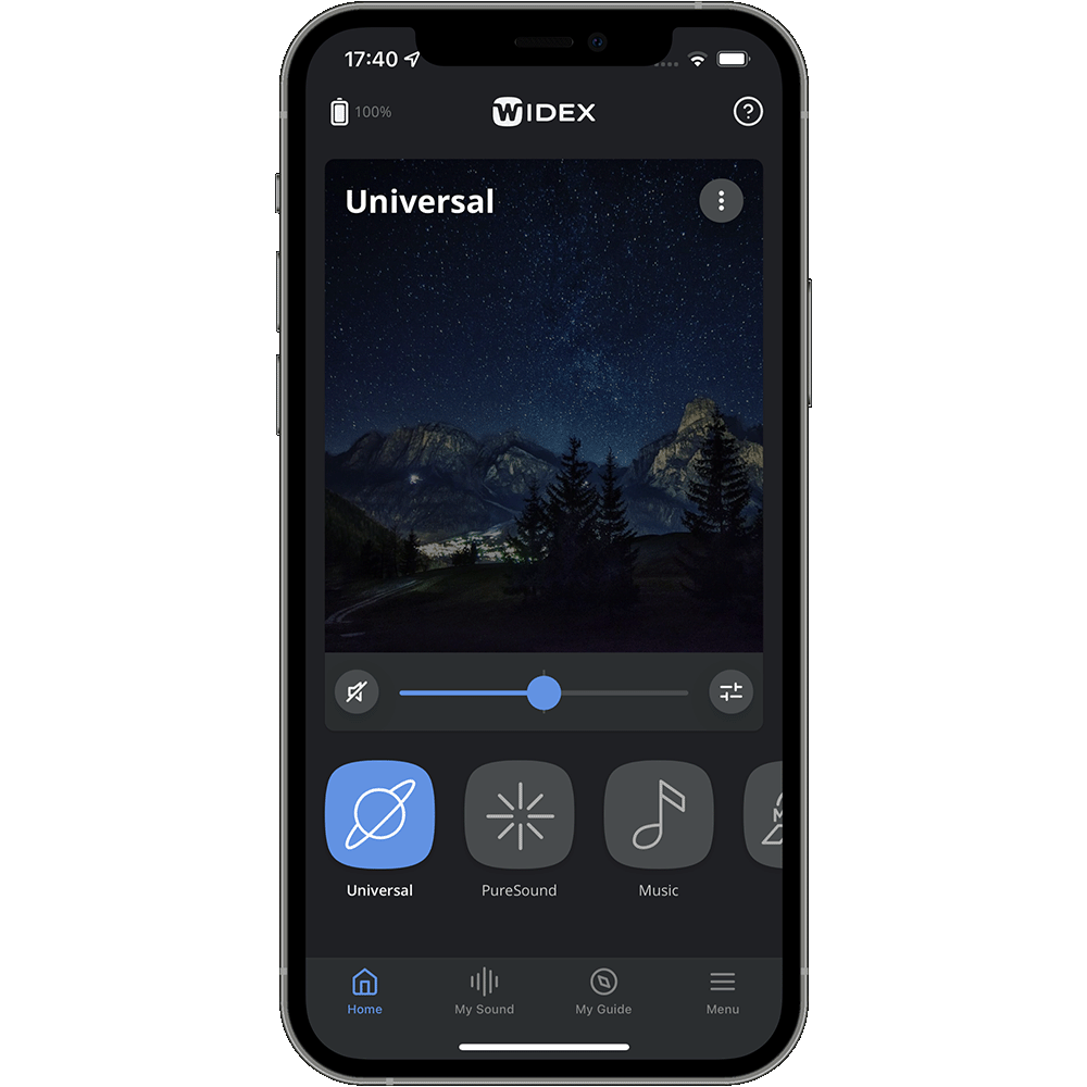 The Moment hearing aid app | Widex